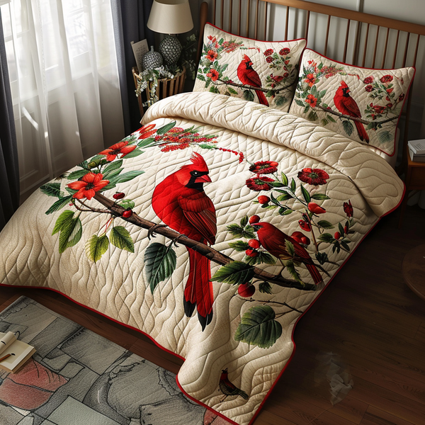 Cardinal TAI170724036 Quilt Bedding Set – Charming Favor