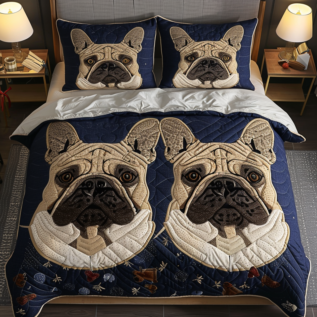 French Bulldog TAI040624078 Quilt Bedding Set – Charming Favor