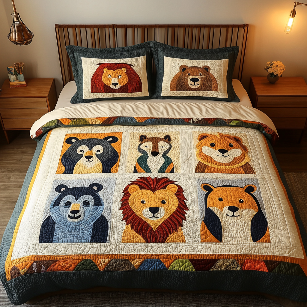 Woodland Animal DAI040924009 Quilt Bedding Set – Charming Favor
