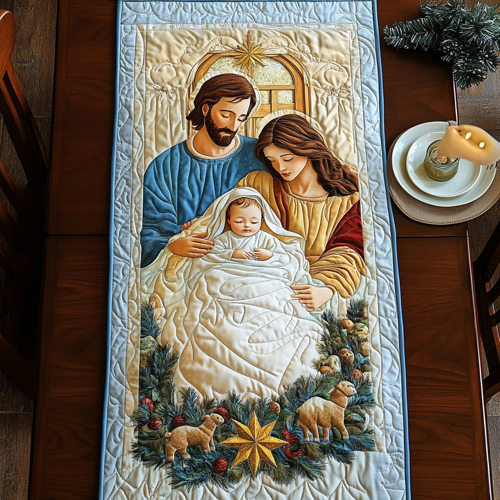 Nativity TAI041024263 Quilted Table Runner – Charming Favor