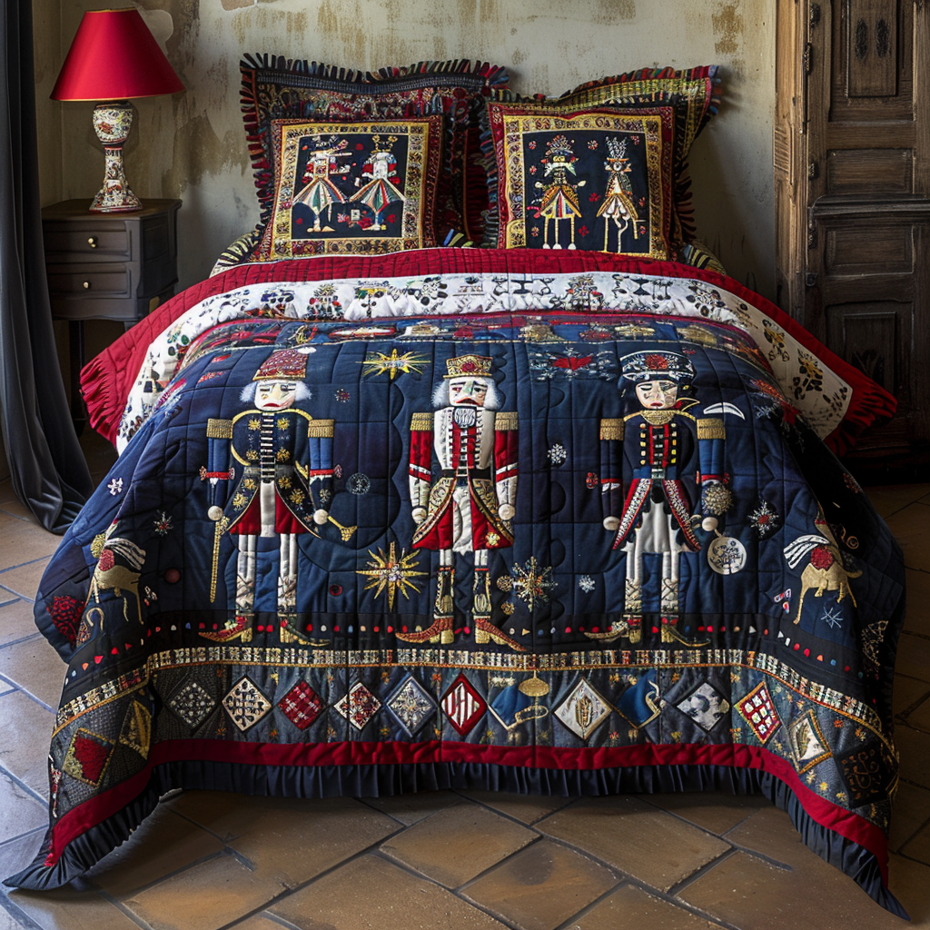 Christmas Nutcracker TAI170724103 Quilt Bedding Set – Charming Favor