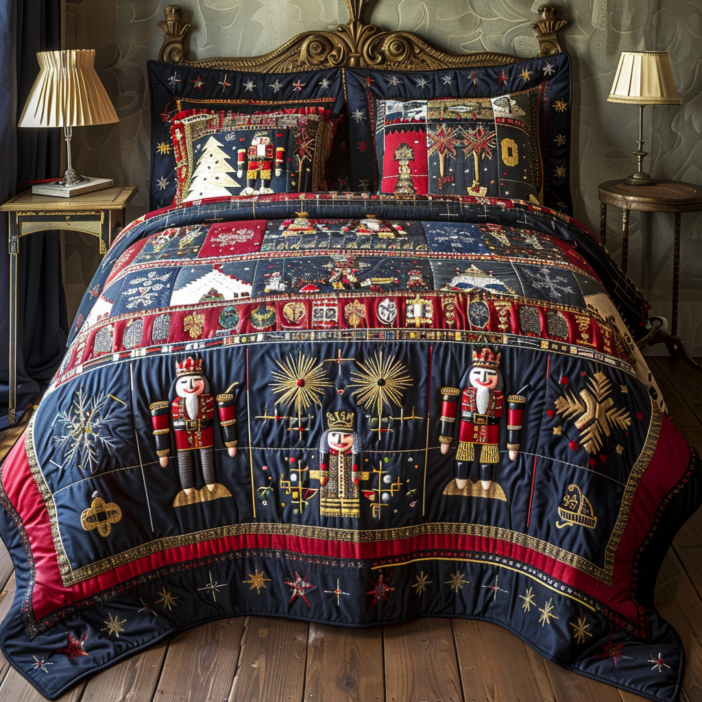 Christmas Nutcracker TAI251124062 Quilt Bedding Set – Charming Favor