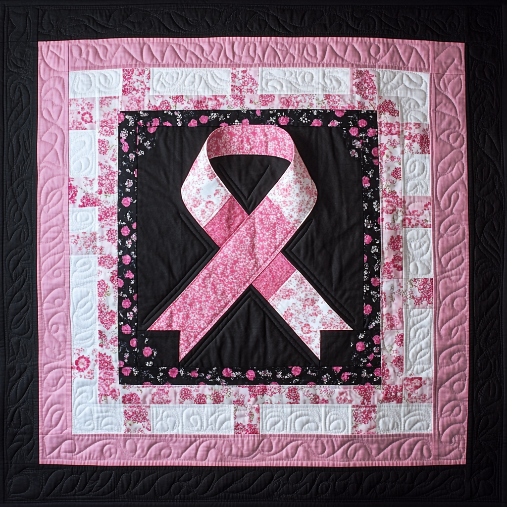 Breast Cancer Ribbon TAI101224228 Quilt Blanket – Charming Favor