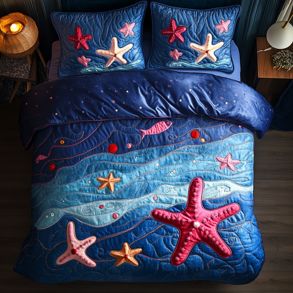Starfish DAI200125003 Quilt Bedding Set – Charming Favor