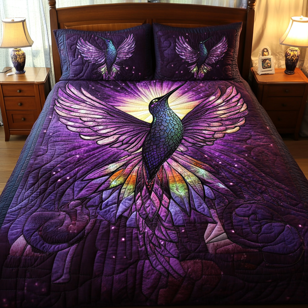 Hummingbird TAI181024127 Quilt Bedding Set – Charming Favor