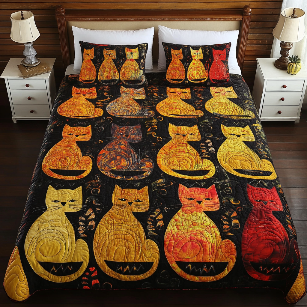 Cats TAI201124180 Quilt Bedding Set – Charming Favor