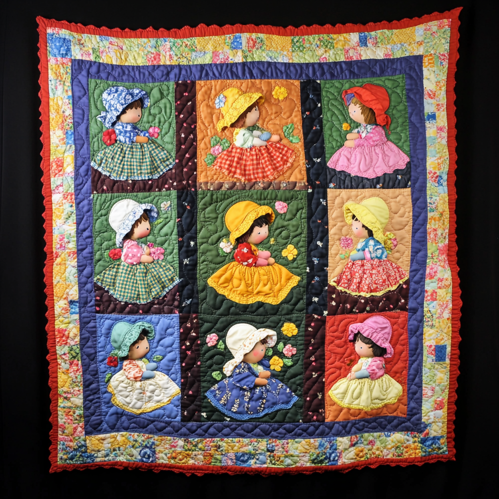 Sunbonnet Sue DAI040924249 Quilt Blanket – Charming Favor