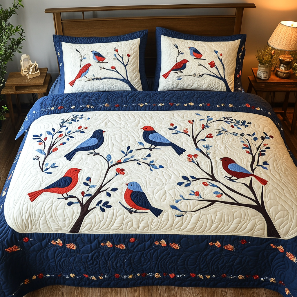 Bird DAI280824062 Quilt Bedding Set – Charming Favor