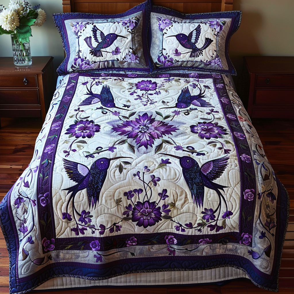 Hummingbird TAI100724045 Quilt Bedding Set – Charming Favor