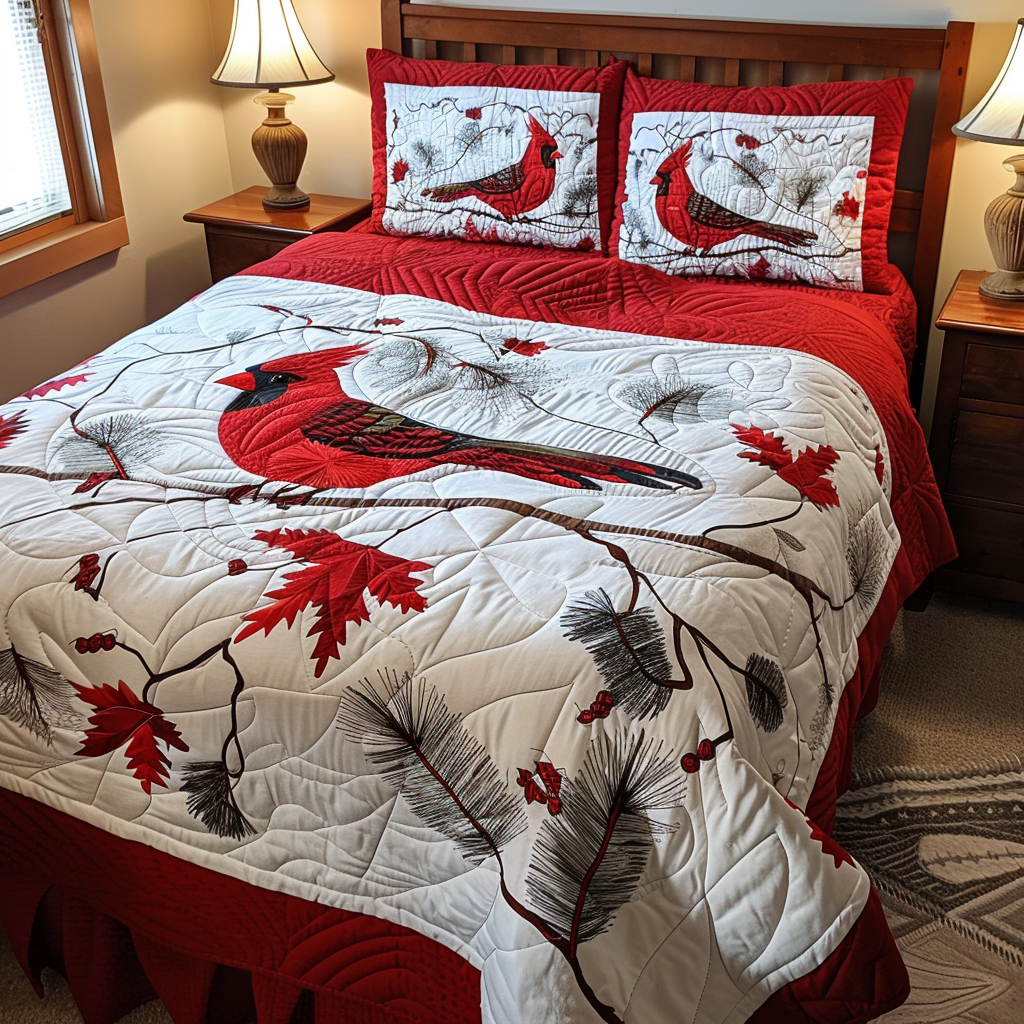 Cardinal TAI170724098 Quilt Bedding Set – Charming Favor