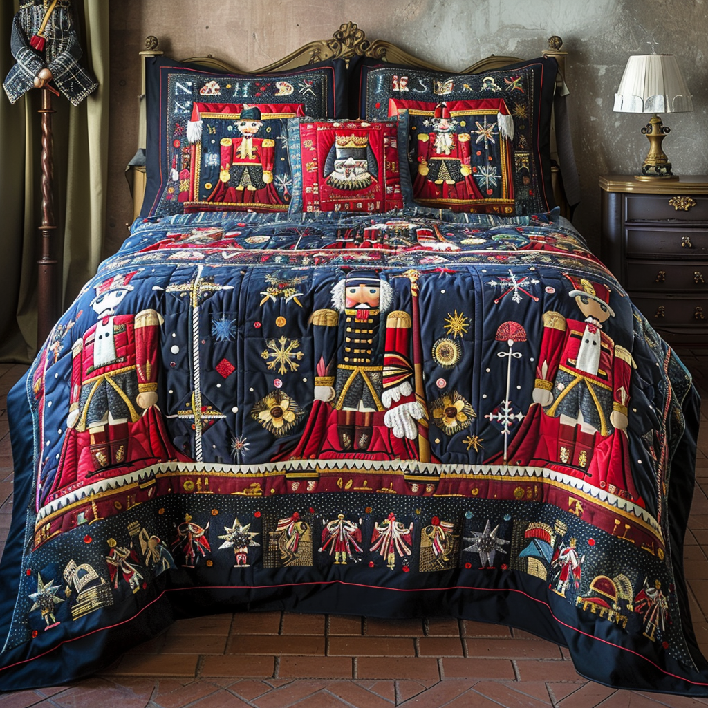 Christmas Nutcracker TAI251124154 Quilt Bedding Set – Charming Favor