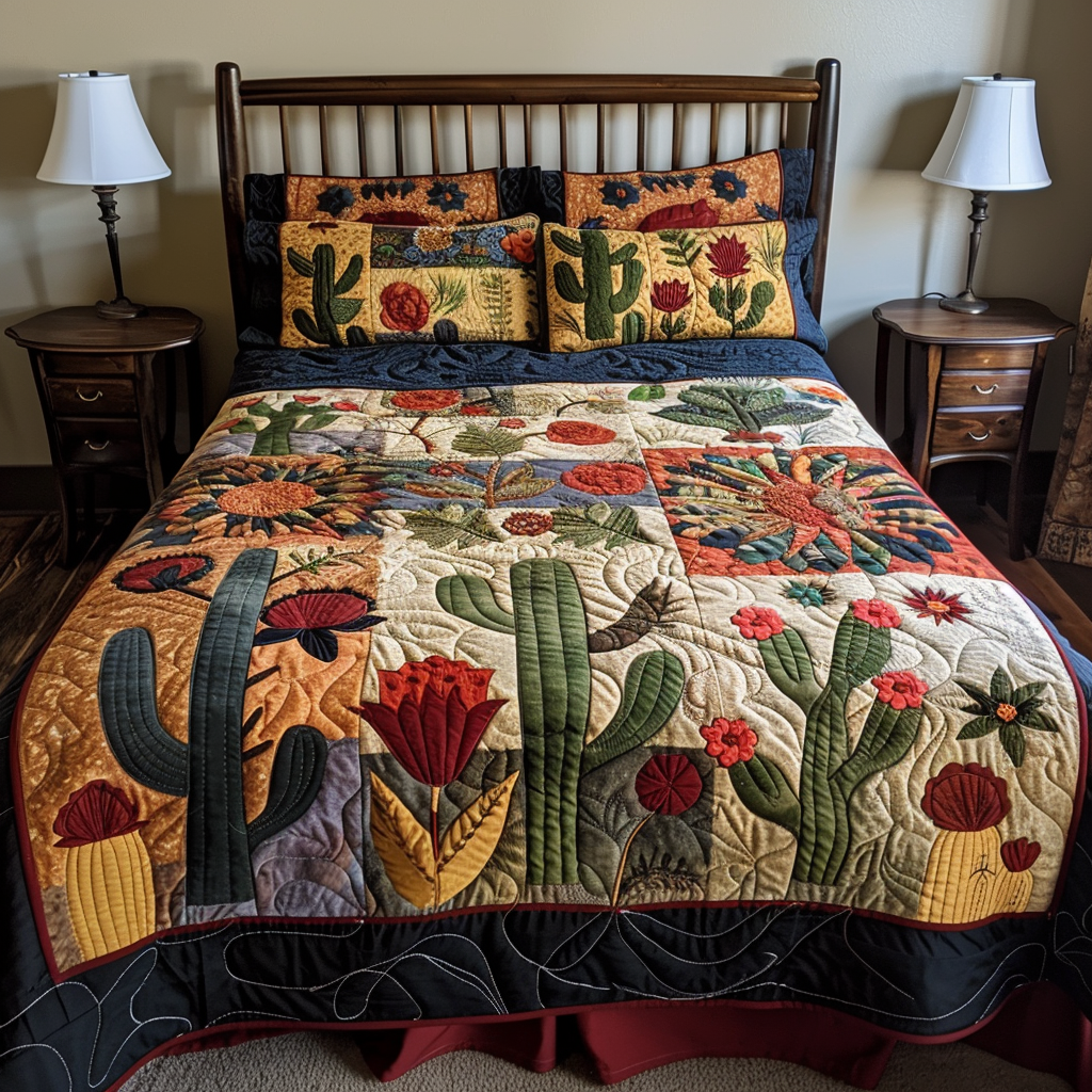 Cactus TAI040624090 Quilt Bedding Set – Charming Favor