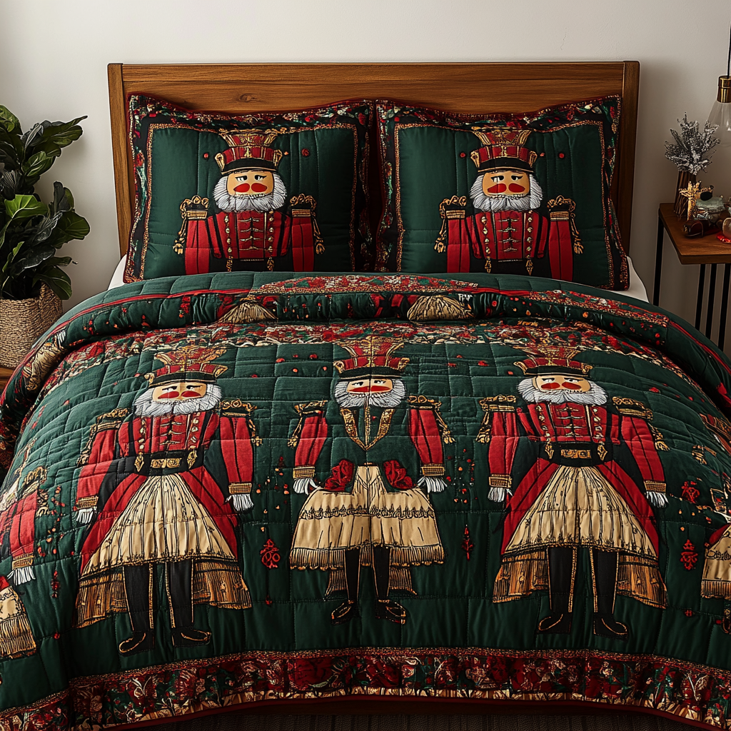 Christmas Nutcracker TAI201124067 Quilt Bedding Set – Charming Favor