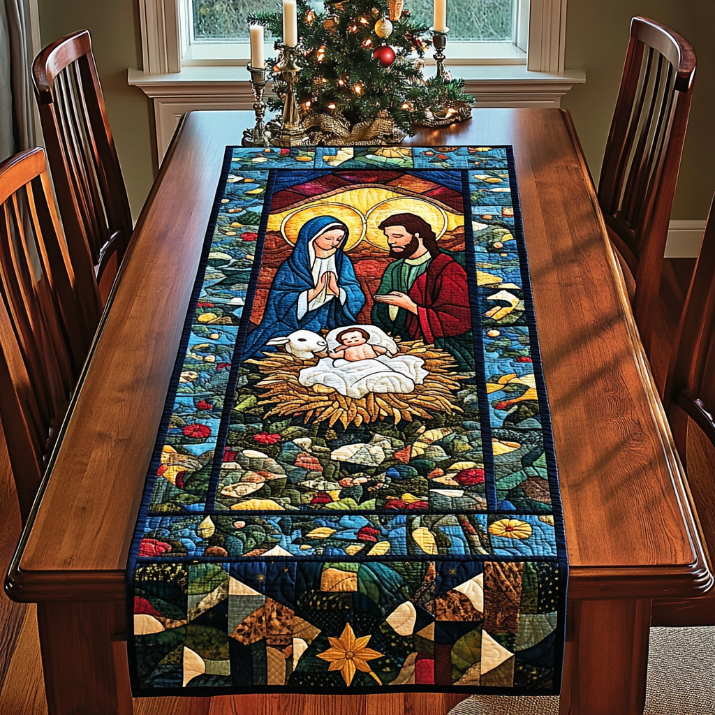 Nativity TAI041024274 Quilted Table Runner – Charming Favor