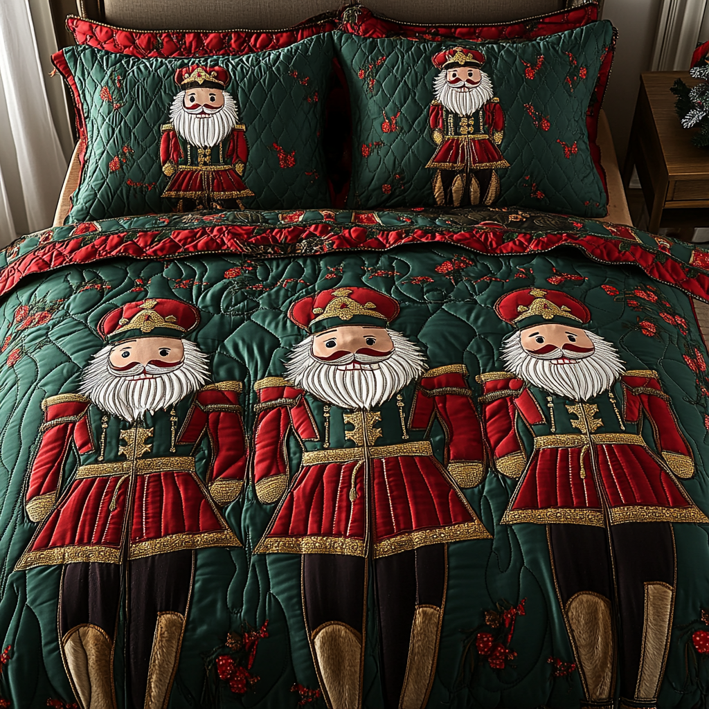 Christmas Nutcracker TAI201124062 Quilt Bedding Set – Charming Favor