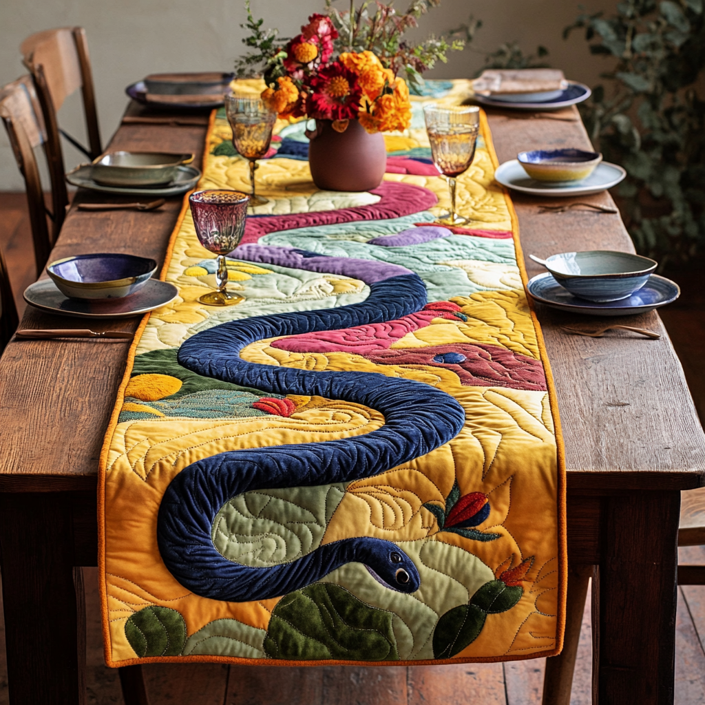 Snake DAI200125361 Quilted Table Runner – Charming Favor