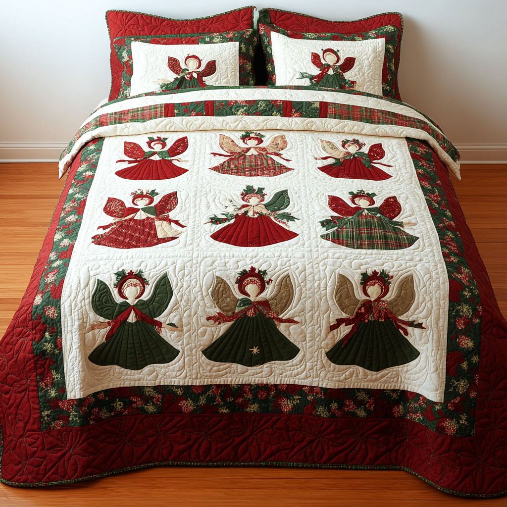 Christmas Angel DAI181124014 Quilt Bedding Set – Charming Favor