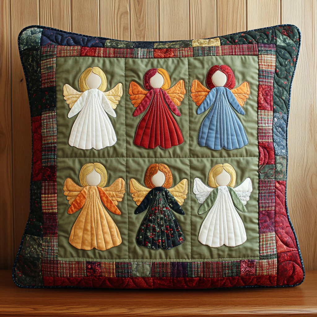 Christmas Angel DAI181124077 Quilted Pillow Case – Charming Favor