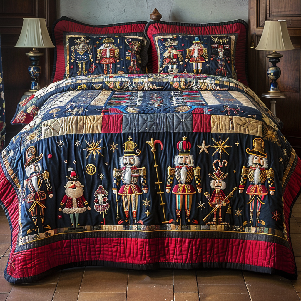 Christmas Nutcracker TAI251124153 Quilt Bedding Set – Charming Favor