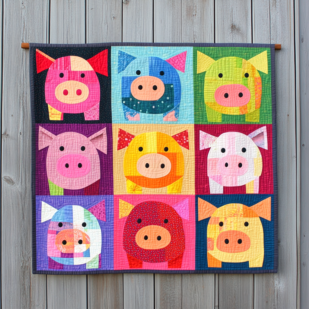 Pig DAI221024073 Quilt Blanket – Charming Favor