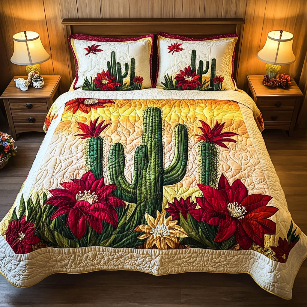 Cactus TAI311024078 Quilt Bedding Set – Charming Favor