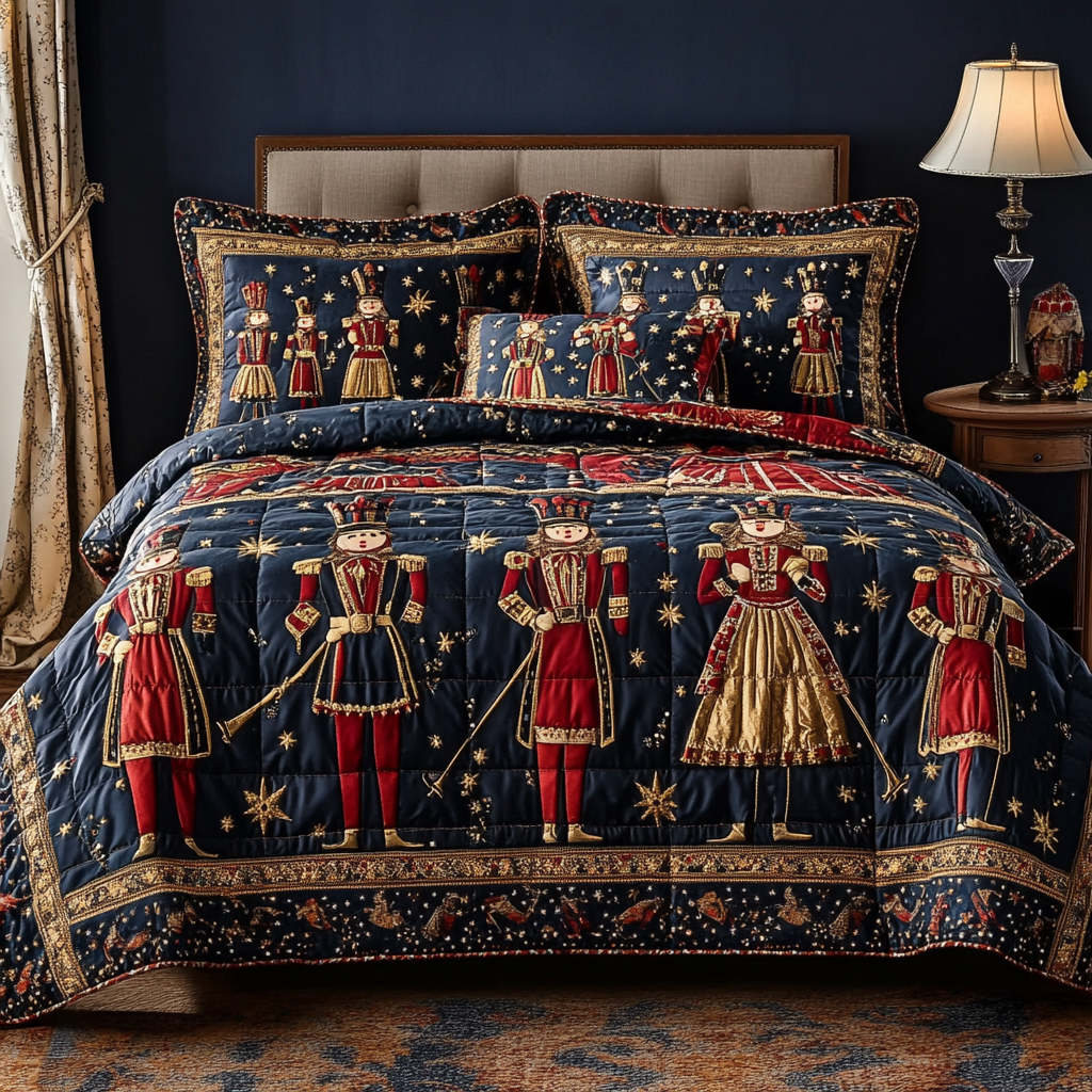 Christmas Nutcracker TAI041124283 Quilt Bedding Set – Charming Favor