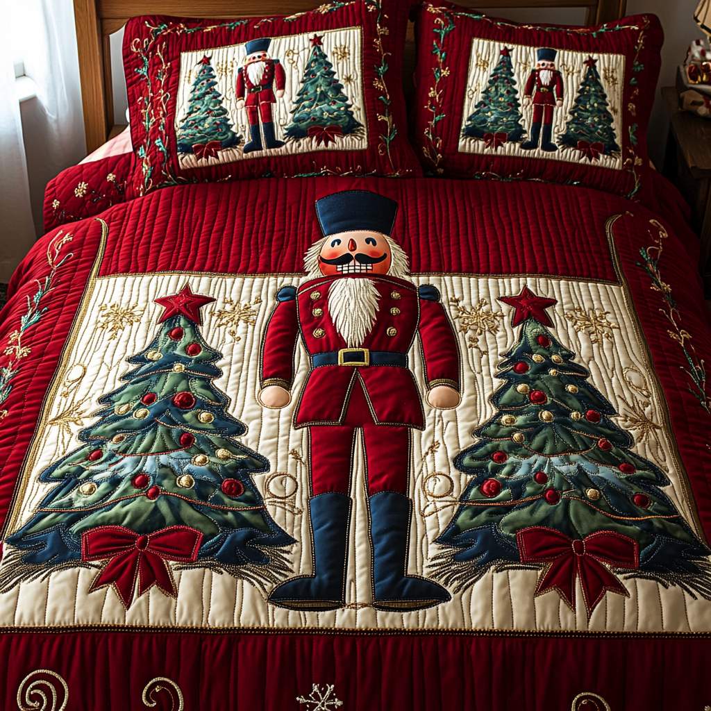 Christmas Nutcracker TAI041124329 Quilt Bedding Set – Charming Favor