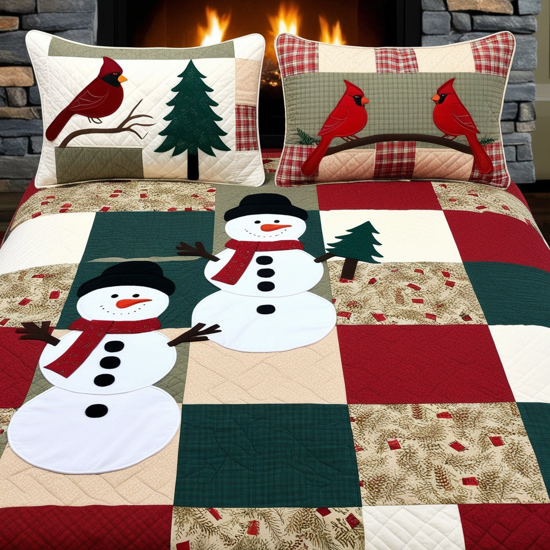 Christmas Snowman NTA181024614 Quilt Bedding Set – Charming Favor