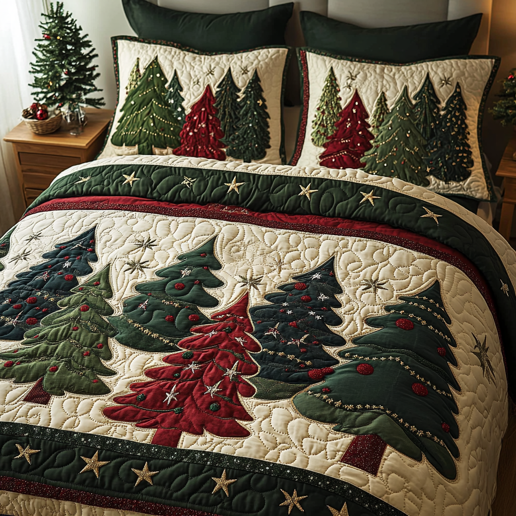 Christmas Tree TAI041124238 Quilt Bedding Set – Charming Favor