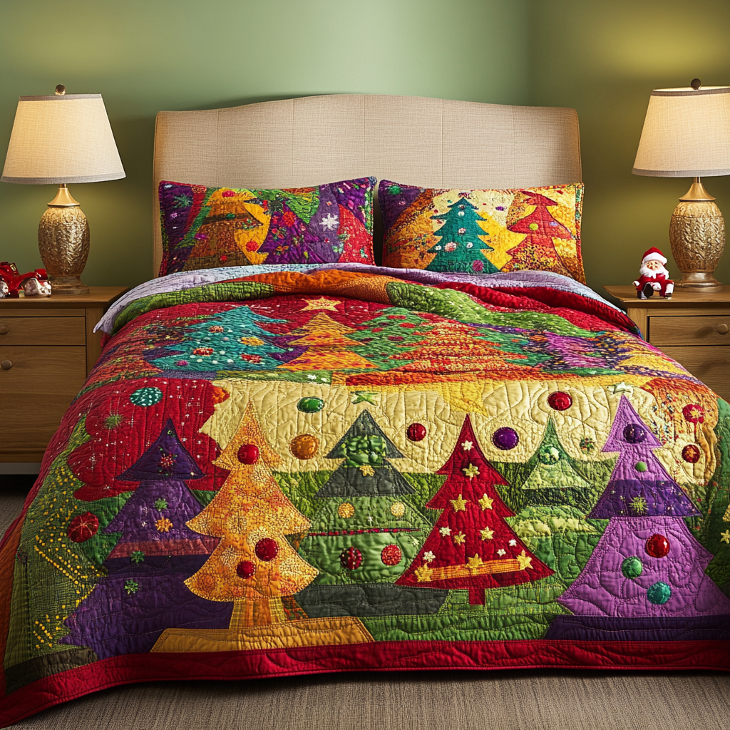Christmas Tree TAI061124153 Quilt Bedding Set – Charming Favor
