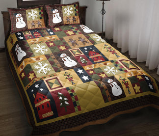 Christmas Snowman CLA3009118B Quilt Bedding Set – Charming Favor