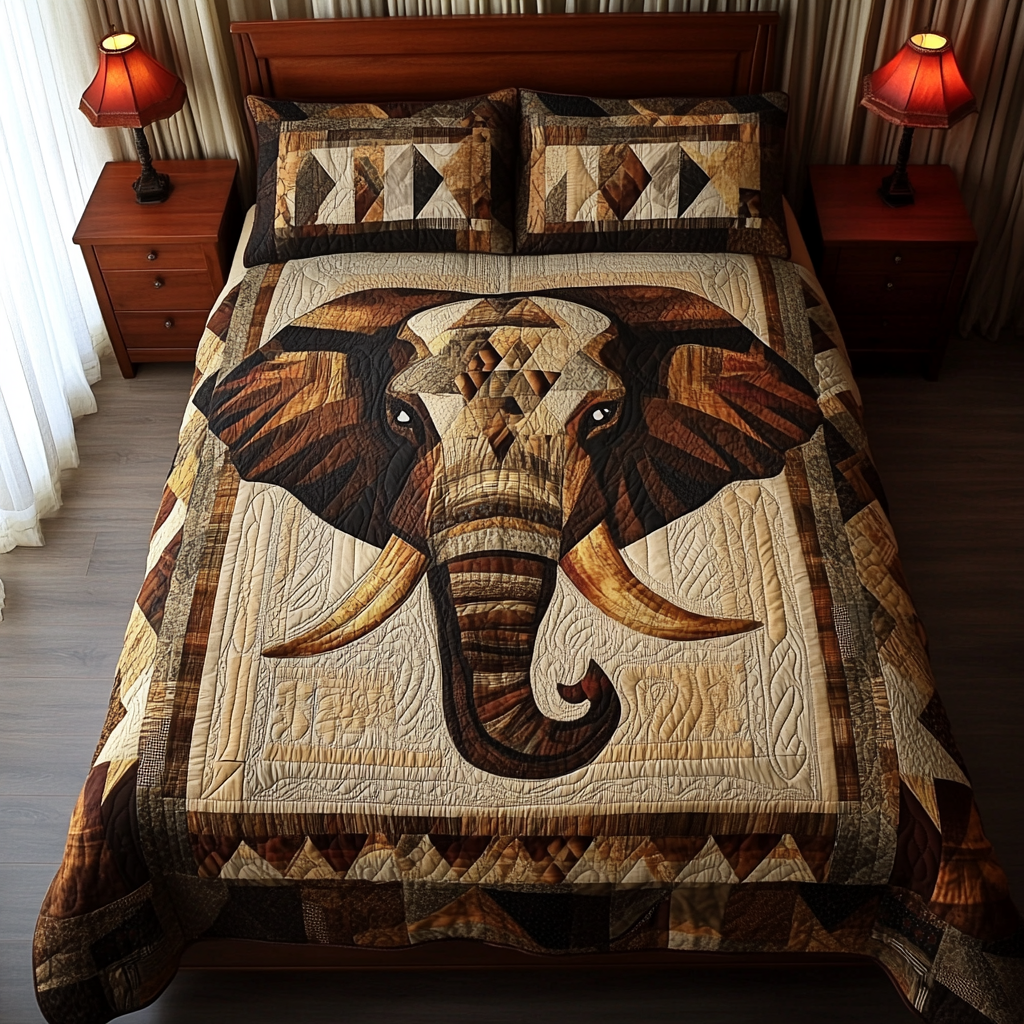 Elephant TAI311024121 Quilt Bedding Set – Charming Favor