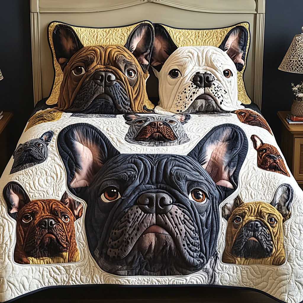 French Bulldog TAI041124354 Quilt Bedding Set – Charming Favor