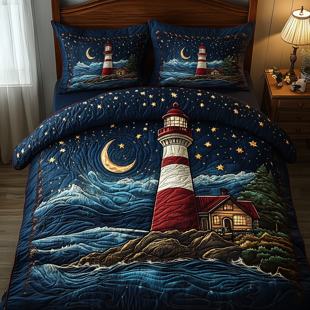 Lighthouse TAI061124160 Quilt Bedding Set – Charming Favor