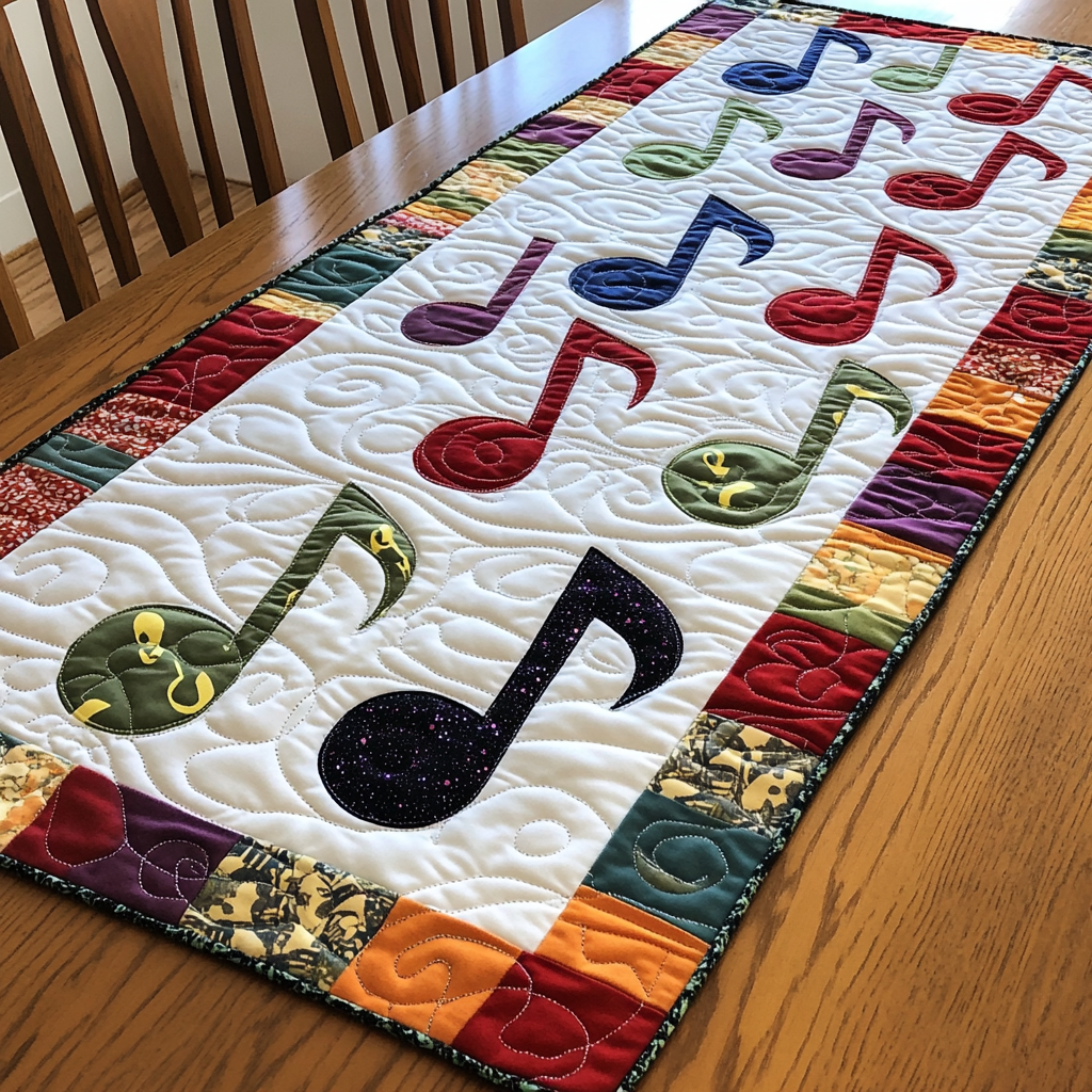 Music Note DAI311024422 Quilted Table Runner – Charming Favor