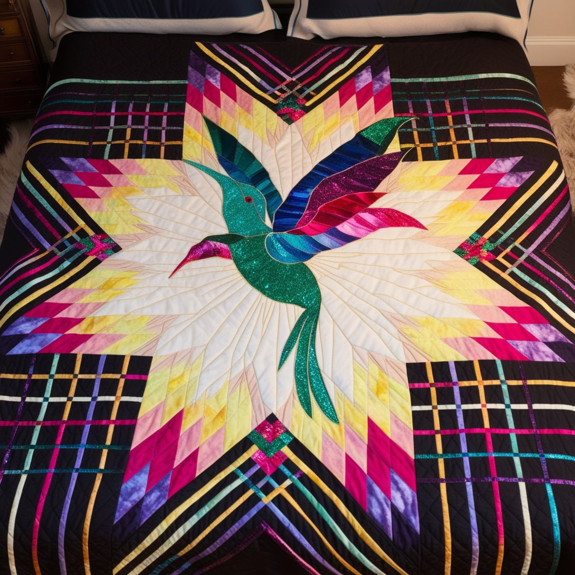 Native Hummingbird TAI121024133 Quilt Blanket – Charming Favor