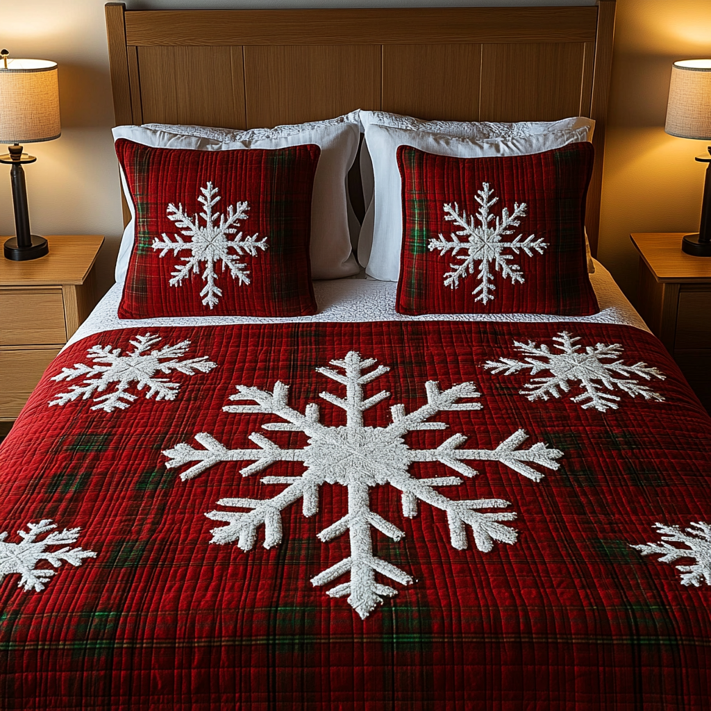Snowflake TAI061124079 Quilt Bedding Set – Charming Favor