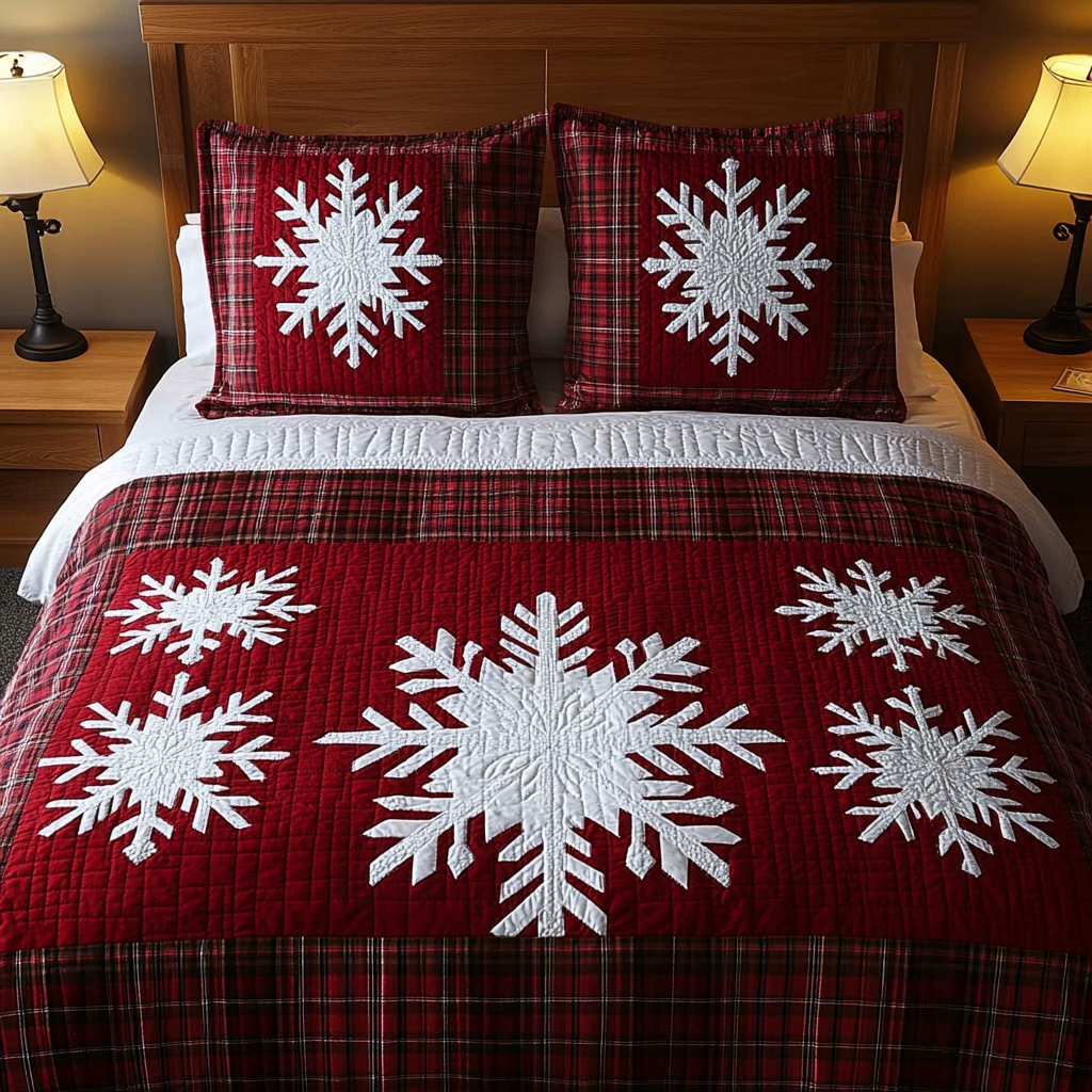 Snowflake TAI061124082 Quilt Bedding Set – Charming Favor