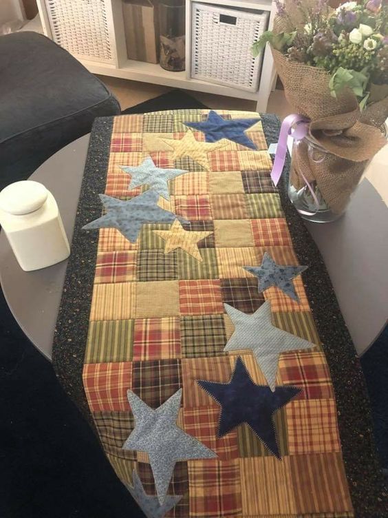 Star CLA060123033 Quilted Table Runner – Charming Favor