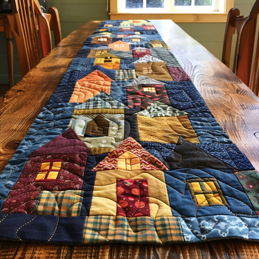 Houses TAI020324052 Quilted Table Runner – Charming Favor