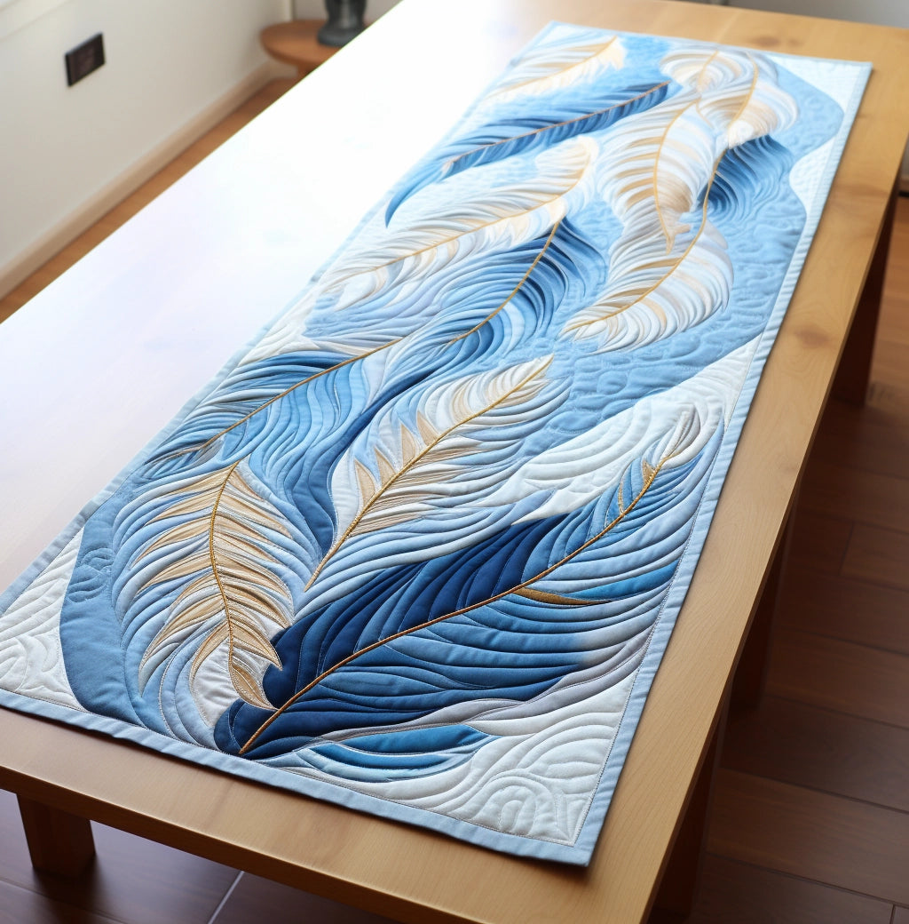 Feather TAI271223114 Quilted Table Runner – Charming Favor