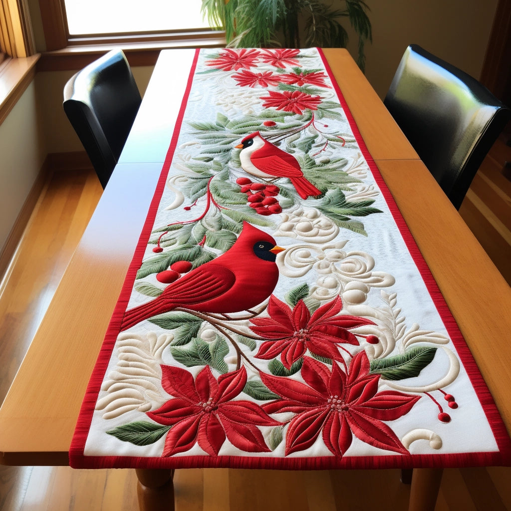 Cardinal TAI221223185 Quilted Table Runner – Charming Favor