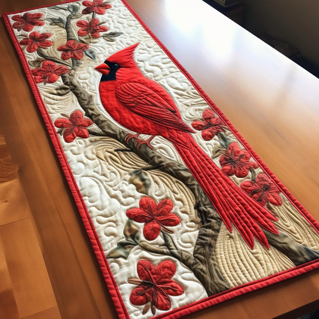 Cardinal TAI221223192 Quilted Table Runner – Charming Favor