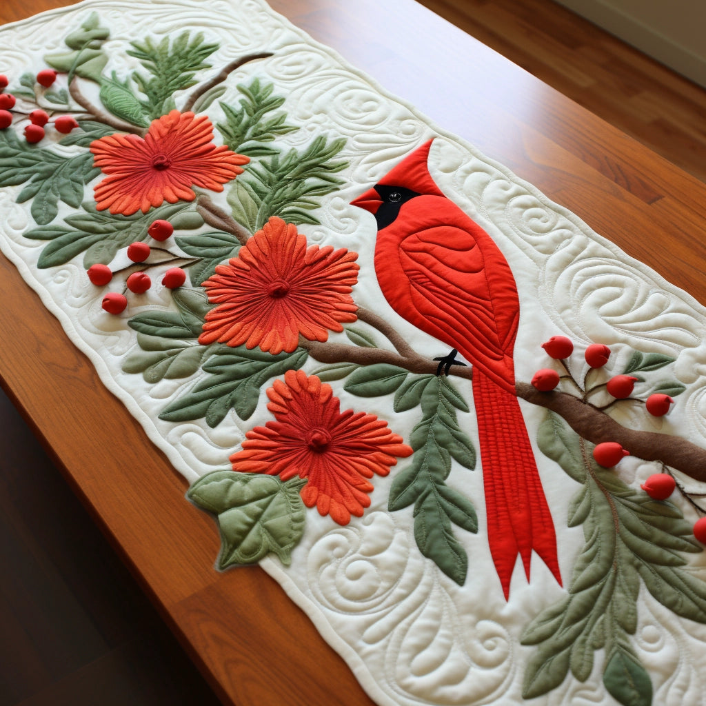 Cardinal TAI221223191 Quilted Table Runner – Charming Favor