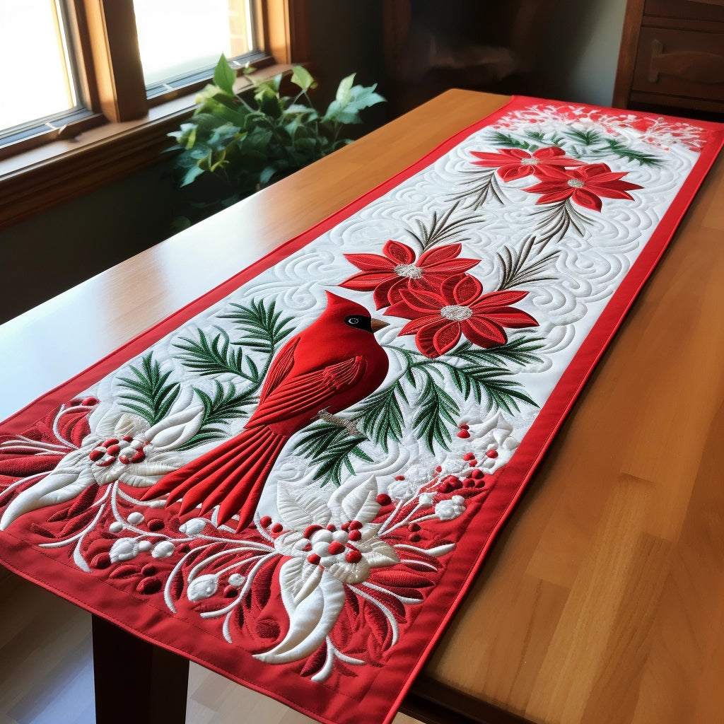 Cardinal TAI221223179 Quilted Table Runner – Charming Favor