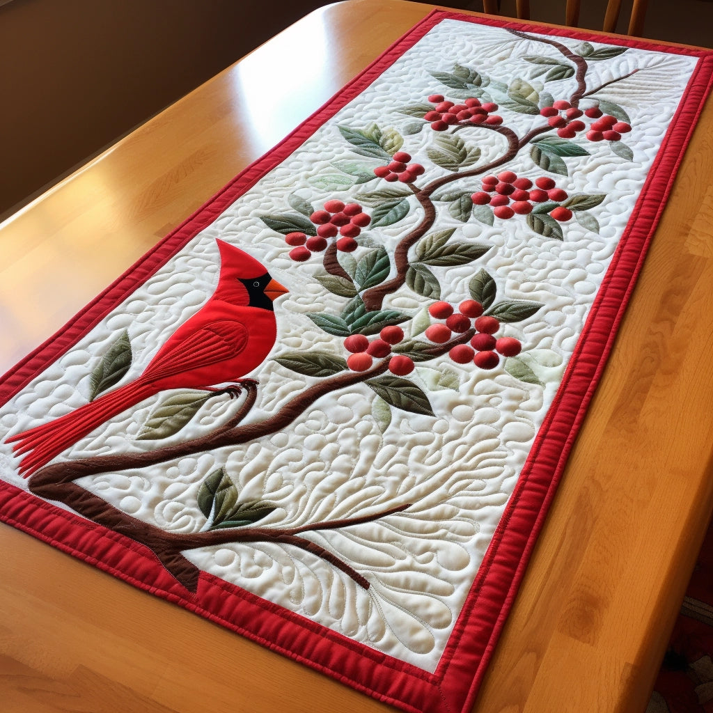 Cardinal TAI221223200 Quilted Table Runner – Charming Favor