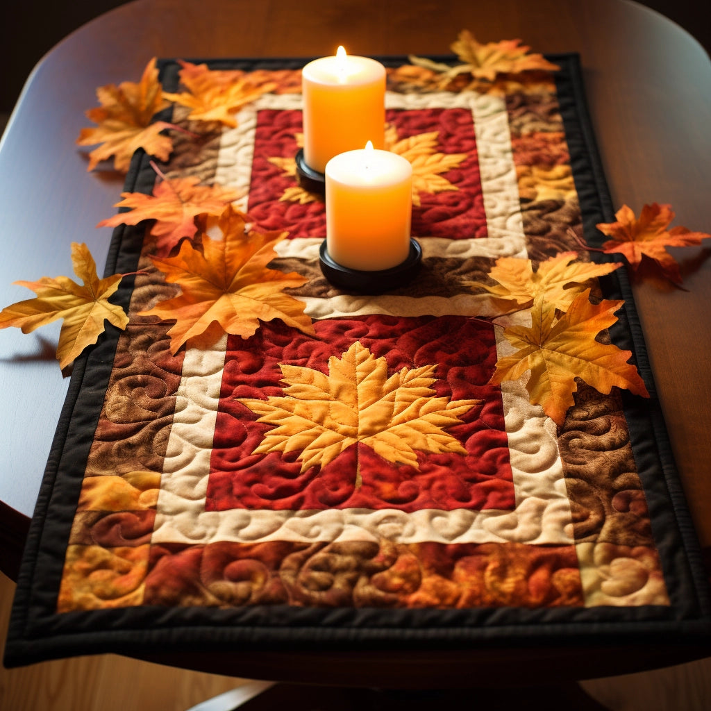 Maple Leaves TAI24112333 Quilted Table Runner – Charming Favor
