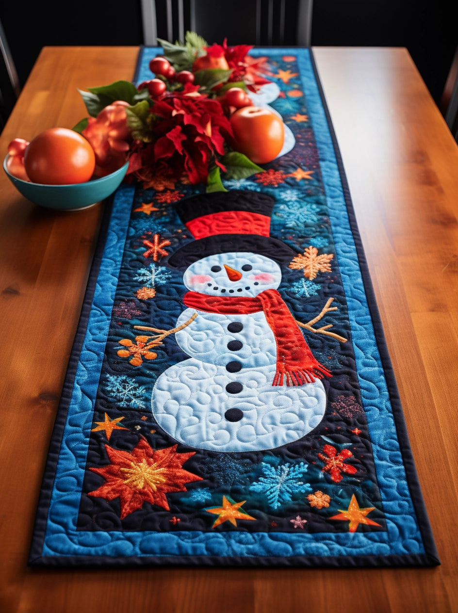 Snowman TAI15112333 Quilted Table Runner – Charming Favor
