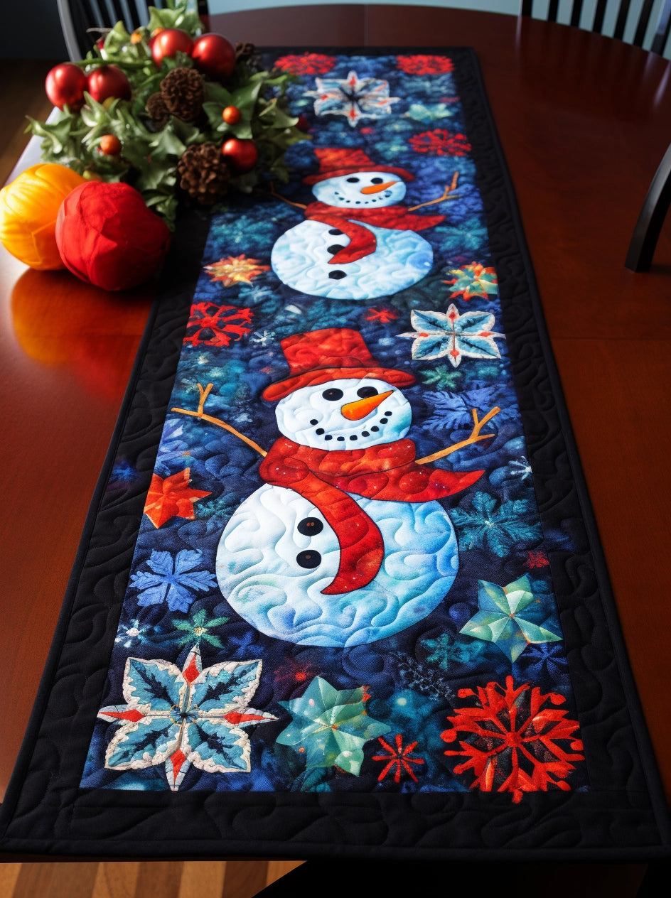 Snowman TAI15112326 Quilted Table Runner – Charming Favor
