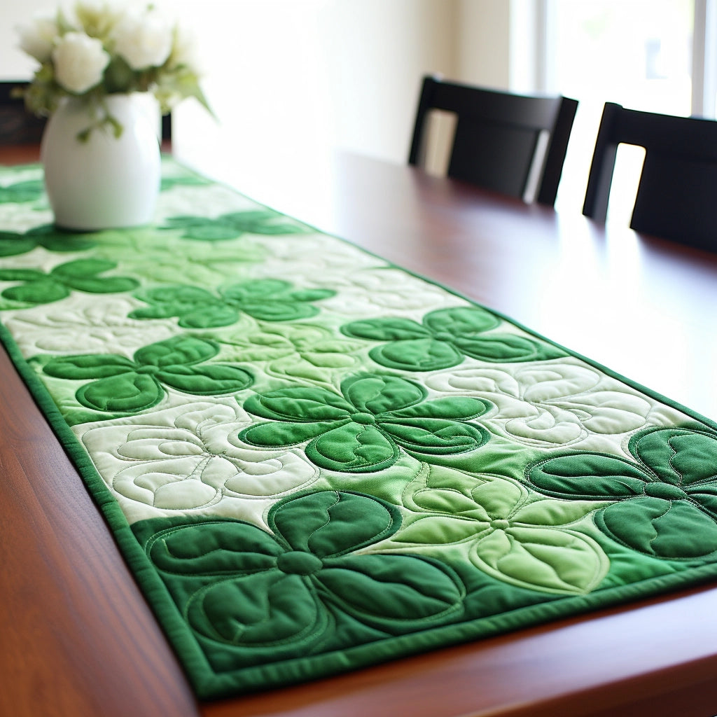 Irish Shamrock TAI040124399 Quilted Table Runner – Charming Favor